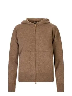 AGNONA Agnona Hooded Knitted Casual Jacket