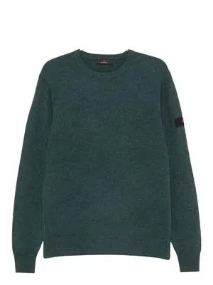 Peuterey Logo-patch Crew-neck Sweater - Green