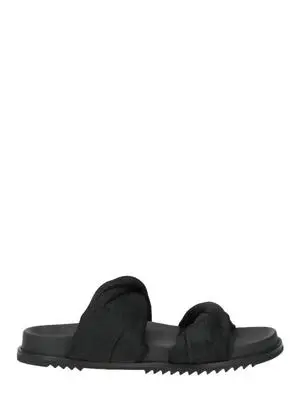 Rick Owens Minimalist Leather Sandals - Black
