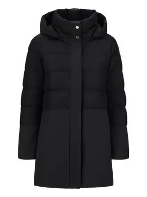 Herno Quilted Zip-up Down Jacket Black