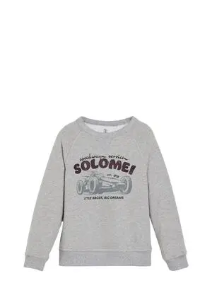 Brunello Cucinelli Graphic-print Long-sleeve Sweatshirt - Grey