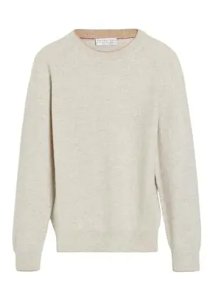 Brunello Cucinelli Brunello Cucinelli Cashmere Crew-Neck Sweater Fog