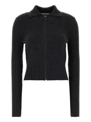 VICTORIA BECKHAM Long-sleeved Zip-up Cardigan