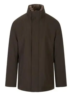 MONTECORE High-neck Zip-up Jacket - Black