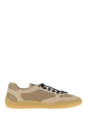 Prada Speedrock Leather And Mesh Sneakers - Multicolor