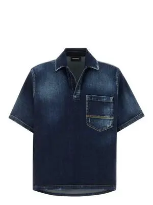 Dsquared2 Stretch Denim Shirt - Blue