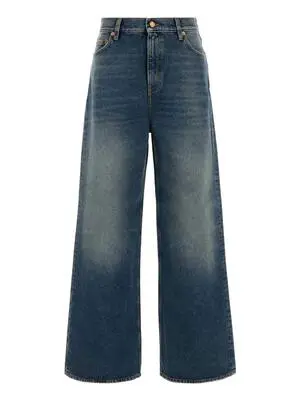 GOLDEN GOOSE Melody Wide-leg Jeans - Blue
