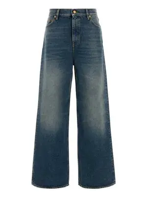 GOLDEN GOOSE Melody Wide-leg Jeans - Blue