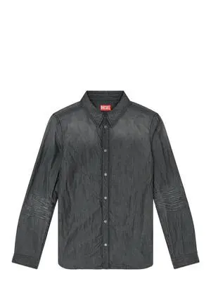 DIESEL® Shirt In Creased Denim