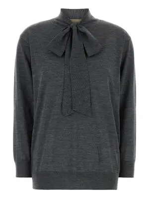 Valentino Garavani Wool Oversize Sweater - Gray