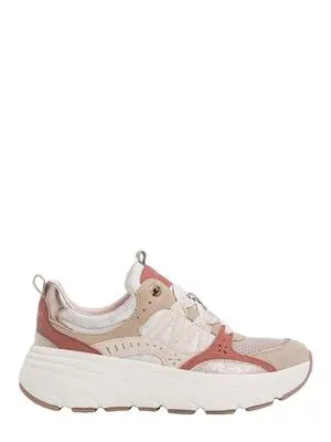 TWINSET Animal Print Leather & Mesh Sneakers - Fa01
