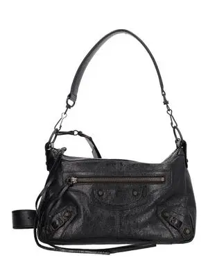 Balenciaga Arena Le City Moto Small Leather Bag - Black
