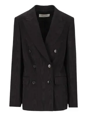 Dries Van Noten Barrysta” Double-breasted Blazer - Black