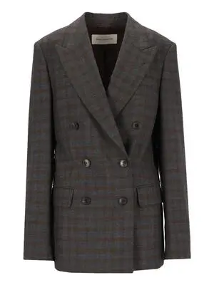 Dries Van Noten Barrysta” Double-breasted Blazer - Brown