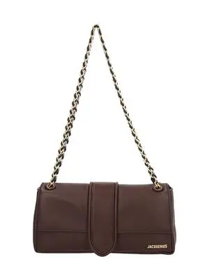 Jacquemus Bambino Chaine Leather Shoulder Bag - Brown