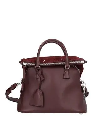 MAISON MARGIELA Soft Mini "5ac" Leather Bag - Oxblood