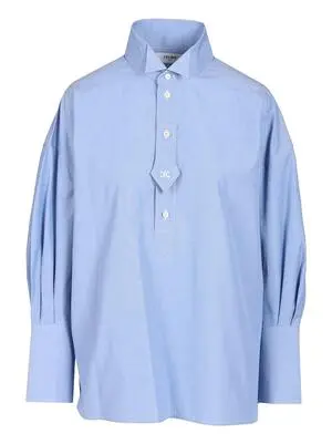 Celine Cotton Poplin Shirt - Blue