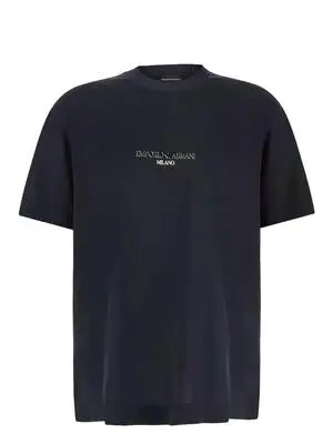 Emporio Armani Logo-print T-shirt - Blue