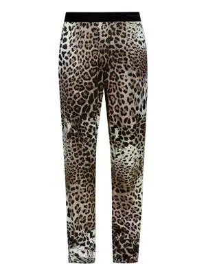 TOM FORD Leopard-print Silk Pants - Neutrals
