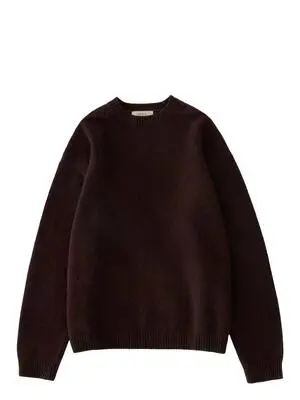 Studio Nicholson Hemyl Crew-neck Sweater - Brown