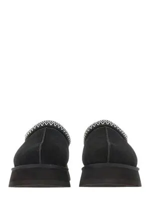 UGG UGG Tazz II Embroidered Suede Slippers Black