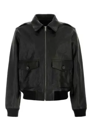 A.p.c. Gael Leather Jacket Black