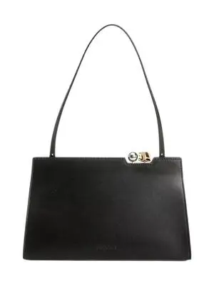 Jacquemus Le Salon Leather Shoulder Bag - Black