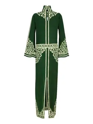 Johanna Ortiz The Windborne Silk Tunic Dress - Green