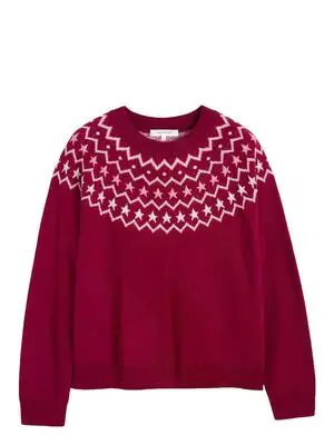 Chinti & Parker Fair Isle Sweater - Red