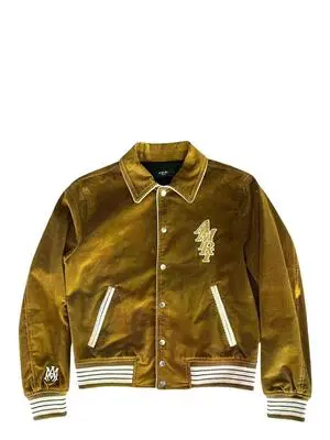 Amiri Corduroy Logo-patch Jacket - Yellow