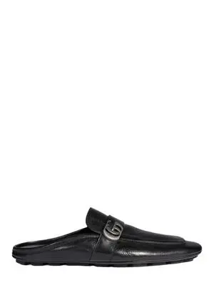 Gucci Slippers With Double G - Black