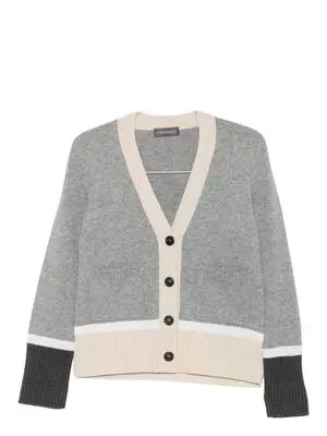 LORENA ANTONIAZZI Colour-block Button-up Cardigan