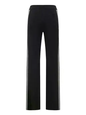 Pinko Striped-trim Embroidered-logo Track Pants - Black