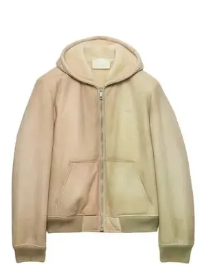 Prada Shearling Bomber Jacket - Neutrals