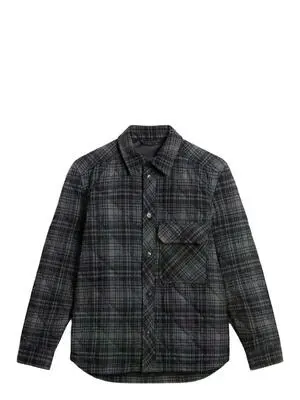 WOOLRICH Checked Quilted Shirt Jacket