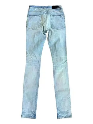 Amiri Bandana Patch Thrasher Jeans - Blue
