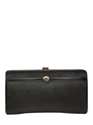 Dior Honeycomb Coated Canvas Clutch Bag - Black