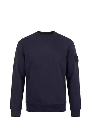 Stone Island Logo-patch Sweatshirt Blue