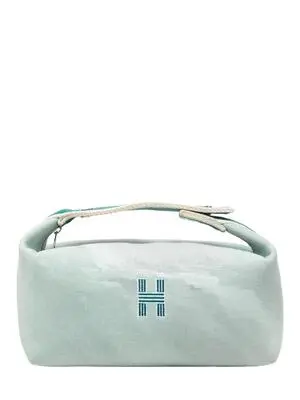 Hermès 2010-2026 Small Toile Bride A Brac Case Vanity Bag - Blue