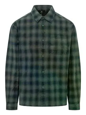 REPRESENT Plaid Button-down Shirt - Blue