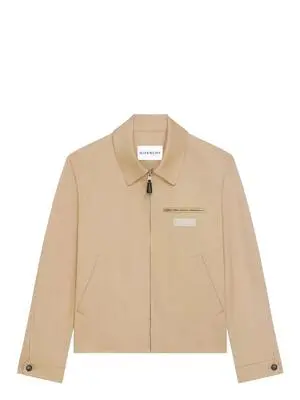Givenchy Harrington Logo-patch Jacket - Neutrals