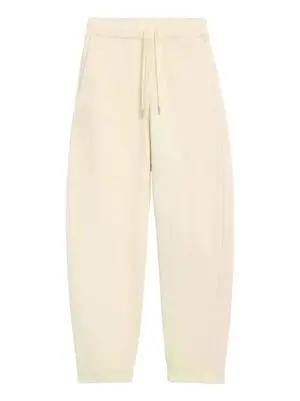AMI Paris Cotton Track Pants With Heritage Label - Neutrals