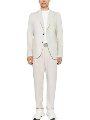 Eleventy Pleated Tapered Trousers - Neutrals