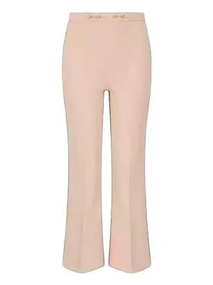 Elisabetta Franchi Welt-pocket Flared Trousers - Neutrals