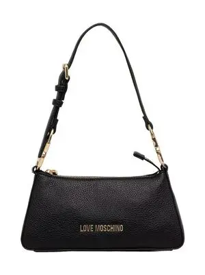 Moschino Logo-lettering Shoulder Bag - Black