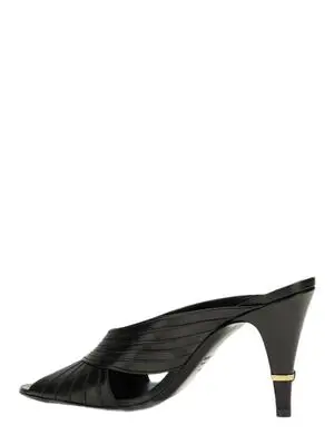 Versace Nappa Mules 90 Mm - Black