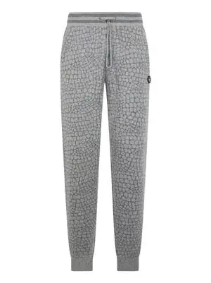 Philipp Plein Wool Cashmere Joggers Cocco - Grey