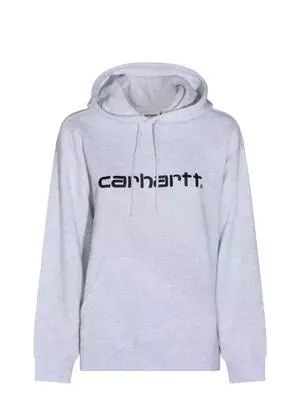 Carhartt Work In Progress Logo-embroidered Hoodie - Grey