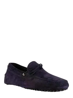 AURELIEN Softey Suede Driving Loafers - Blue