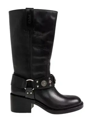 CHLOÉ Chloé Dakota Leather Biker Boots